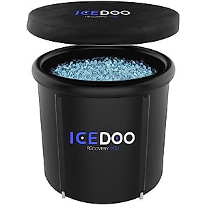 Susbie 30''H Large Size Ice Bath Tub for Athletes,Multiple Layered Portable Ice Bath Tub for Recovery and Cold Water Therapy, Cold Plunge Tub for Outdoor-95 Gal Capacity
