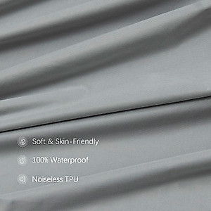 Biloban Mini Crib Sheets Fitted Waterproof 38'' x 24'', 2 Pack Mattress Protector Cover Fits for Dream on Me/Newton Mini Crib Mattress, Portable Sheet for Boys & Girl