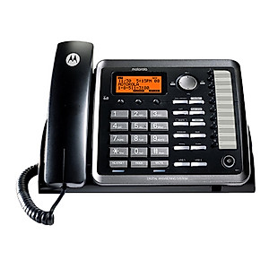 Motorola ML25255 ML25255 2-Line Corded Desk Phone Digital Answering System