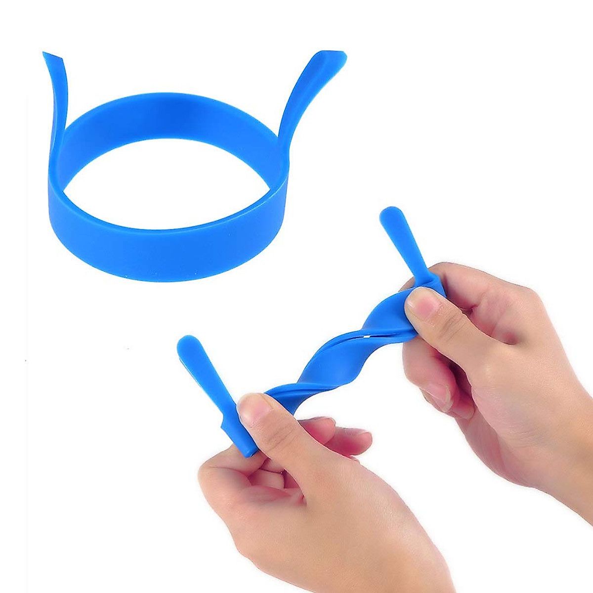 UPKOCH 12 Pcs Silicone Egg Ring Non Stick Egg Cooking Rings Fried Egg Mold Pancake Rings for Frying Eggs Omelet Egg Mcmuffins Random Color