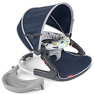 Fisher-Price GNG37 On The Go Sit Me Up Floor Seat, Citron Wedges