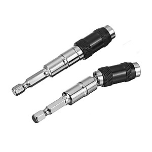 Pivoting Bit Holder Magnetic Pivot Drill Bit Holder Hex Shank Flexible Screwdriver Bit Holder for Tight Spaces 2 Pack
