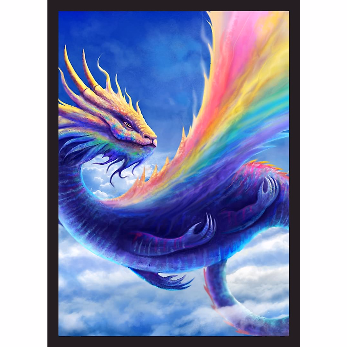 MTG Sleeves 50 MTG Standard Card Sleeves Deck Protector - Rainbow Dragon