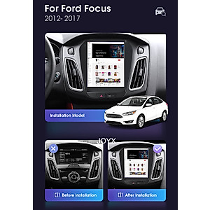 BXLIYER Android 12 IPS Car Stereo for Ford Focus (2012-2017) - Built-in Wireless CarPlay + Android Auto - 2G+32G - Rear Camera Free - 9.7 Inch 2 Din - Steering Wheel DAB Fast-Boot WiFi DSP BT