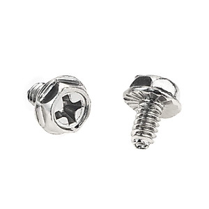 Favordrory Toothed Hex 6/32 Screw 6# -32Computer PC Case Hard Drive Motherboard Mounting Screws, 100 PCS