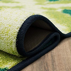 Mohawk Home Summer Splash Area Rug, 5 ft x 8 ft, Teal