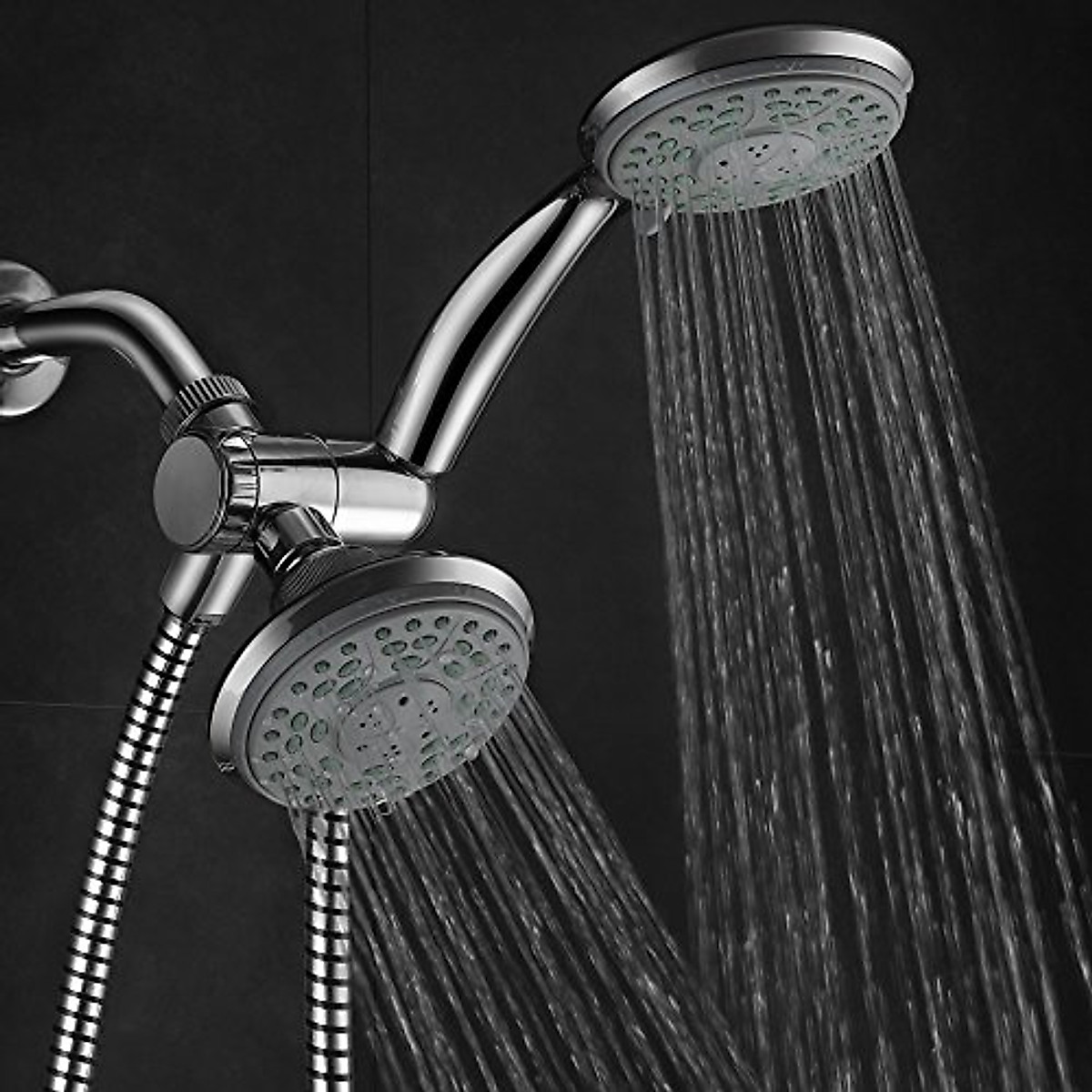 Aquadance by HotelSpa 24-Setting Slimline Showerhead and Hand Shower Combo