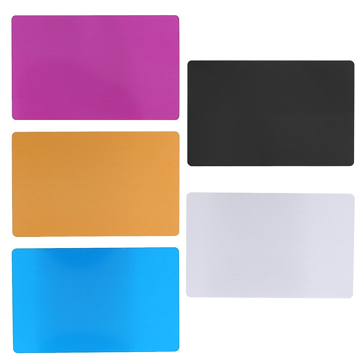 50Pcs Sublimation Metal Business Cards,Engraved Metal Business Cards Sublimation Blanks 3.4x2.1in Thicknes(Black)