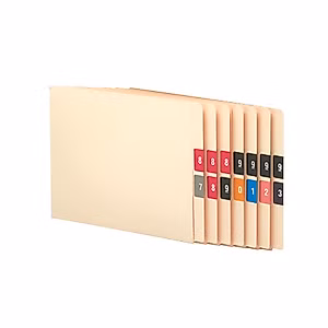 Smead DCC Color-Coded Numeric Label, 0-9, Label Roll, Assorted Colors (67430)