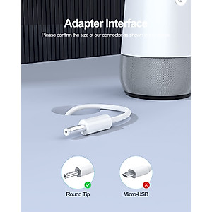 Nest Hub Power Cord 15W Fit for Google Home Hub Nest Hub 2nd Gen GA01331-US Smart Speaker Power Supply Adapter Cord