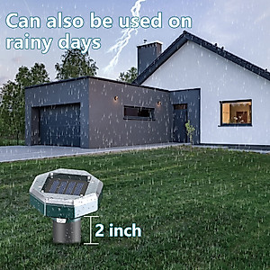 ELIOELIO Mole Solar Powered 8 Pack Sonic Groundhog Vole Snake Gopher Deterrent for Lawn Garden Outdoor Chipmunk