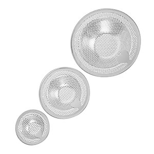 Veemoon 3pcs Drain Filter Kitchen Sink Parts Bathroom Drain Cover Kitchen Sink Garbage Strainer Tub Accessories for Bathtub Mesh Strainer Outlet Screws Heart Stainless Steel Slag Separator