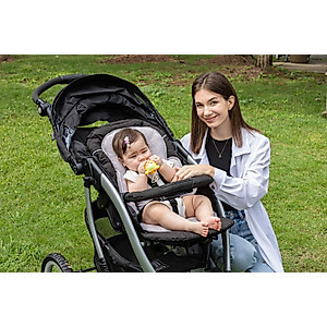 Long-Ci Baby&Toddler Head Support Reversible with Neck Body Pad for Car Seats,Strollers&Bouncers Grey