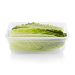 Snapware Total Solution 6-Pc Plastic Food Storage Containers Set with Lids, 8.5-Cup Rectangle Meal Prep Container, Non-Toxic, BPA-Free with 4 Locking Tabs, Microwave, Dishwasher, and Freezer Safe