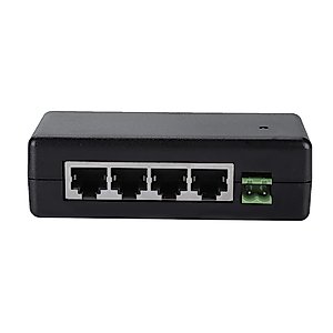 PoE Ethernet Power Supply 4 Port POE DC 12V-48V Power Adapter Injector for IP Camera 802.3af/802.3at Device