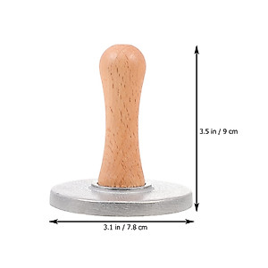 Hemoton 2pcs Biscuit Mold Dough Press Cookie Press Cake Stamp Burger Biscuit Presser for Baking Biscuit Pressing Molds Chocolate Press Cookie Mold Metal Cookie Dessert Toaster Zinc Alloy