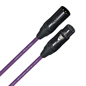 WORLDS BEST CABLES 20 Foot - Gotham GAC-2 AES/EBU (Purple) - Low-Loss, 2xCore 2xShielded Balanced Digital & Analog Audio Cable w/Neutrik Gold Male to Female XLR Plugs - Custom Made