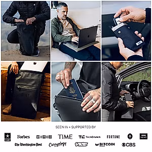 SLNT Flexible Key Fob Guard with Silent Pocket - Car Anti Theft Device Shields Against All Signal Types, Includes RFID, NFC Blocking & Faraday Bag - Fits Most Keyfobs, Portable & Attaches to Keychain