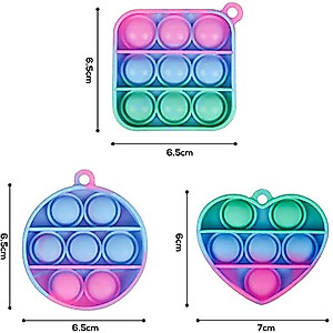 Pop Purse Pack Fidget Toy Set, 1 Girl Pop Single Shoulder Bag Toy, 9 Pop Wristband Toys, 6 Mini Pop Bubble Toys, 3 4 5 6 7 8 9 10 12 Year Old Birthday Gifts for Kids Girl, Christmas Stocking Stuffers.