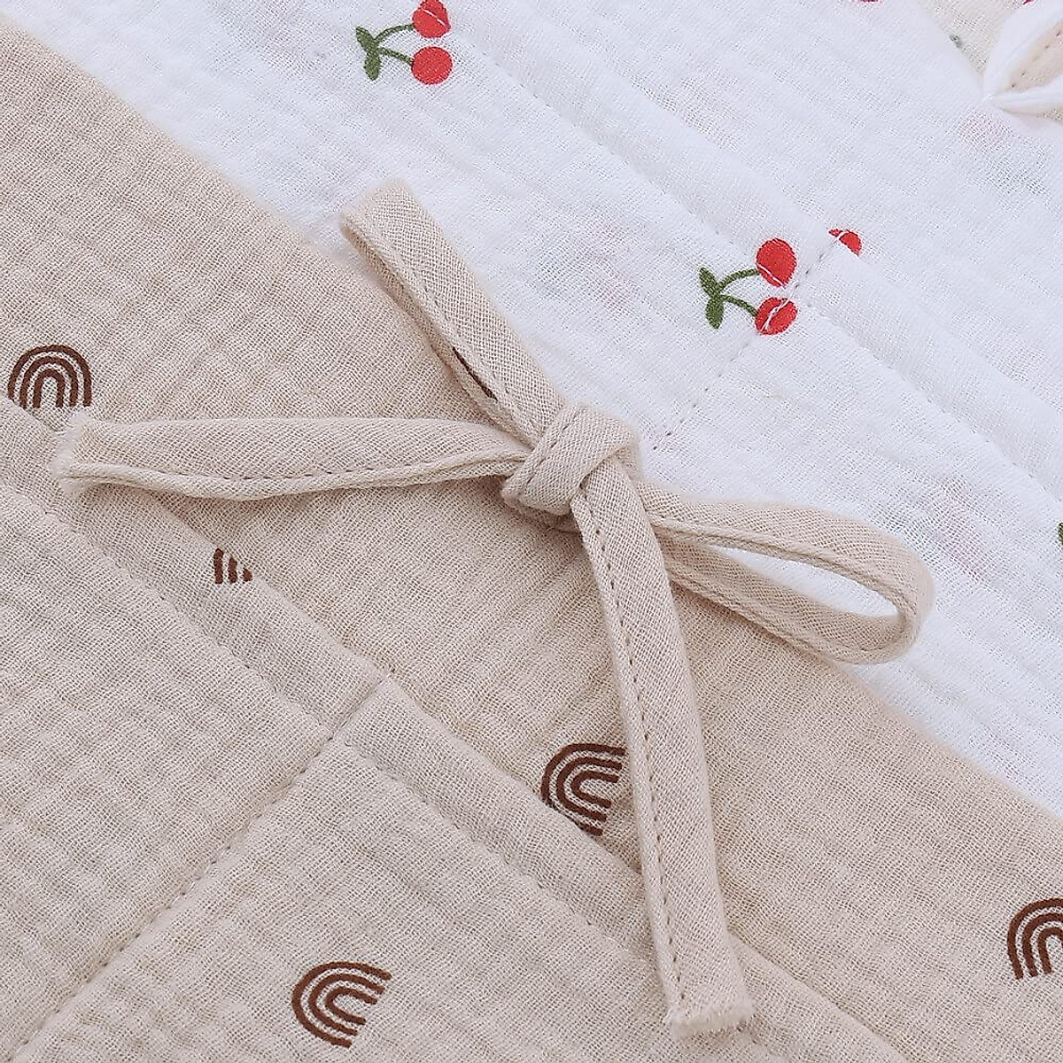 Eforcase Baby Crib Organizer Cot Caddy Bed Storage Bag 2 Pockets Hanging Diaper Nursery Organizer Bed Hanging Organizer Bag