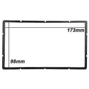 YuYue Radio Stereo Panel for 2002-2009 Toyota Land Cruiser Prado 120 Lexus Gx470 2 Din Car Radio Frame Fascia Panel DVD Stereo CD Panel Dash Mount Refit Installation Trim Kit Frame (Black)