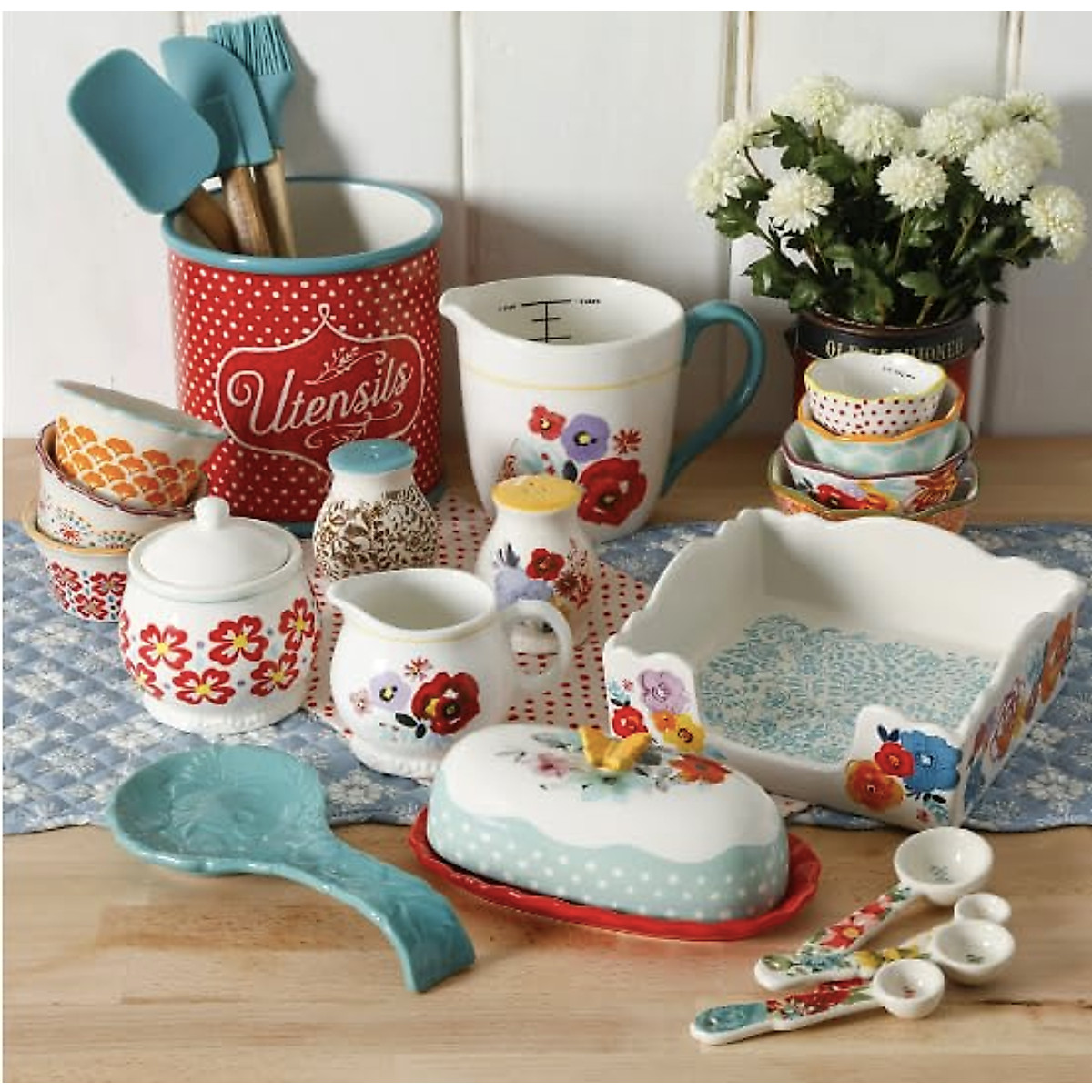 Pioneer Woman Flea Market 25-Piece Pantry Essential Set