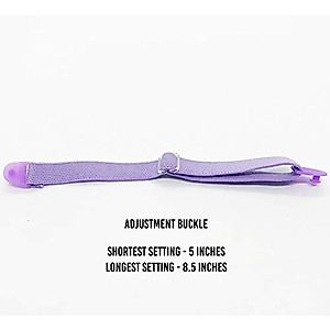 Geborilma Kids Glasses Strap with Snap Button - 3 PACK Elastic Eyeglass Band for Kids Baby Toddler - Sport Eyeglasses Bands Light Purple