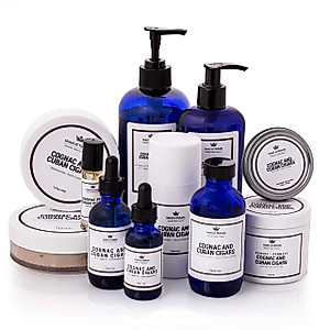 Henri et Victoria Shaving Soap For Men | Cognac and Cuban Cigars Fragrance | Smooth Shave, Lathers Up Nicely, Long-Lasting Scent | Triple Milled Soap, Canadian Made by Skilled Artisan 114 g (4 oz)