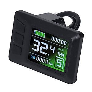 VBESTLIFE Electric Bike Controller Kit, 36V 48V 250W Motor Controller ABS Waterproof 15A LCD7C Panel Thumb Throttle Brake Accessories for E Bike Modification DIY