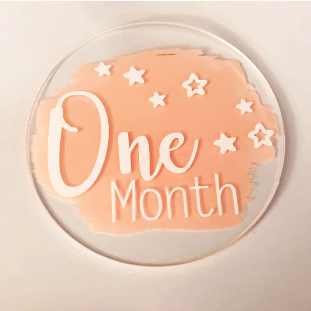 20 Pieces Clear Circle Acrylic Sheet 4 Inch Acrylic Plexiglass Disc Transparent Round Acrylic Sign for Milestone Markers, Name Cards, Cricut Cutting and Engraving, Painting and DIY Projects