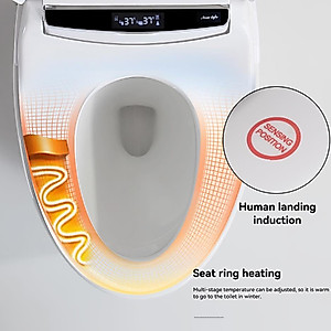 Smart Toilets with Heated Bidet Seat, Portable toilet with bidet built, Bidet toilet with Dryer and Warm Water