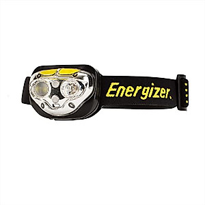 Energizer Vision LED Headlamp, Bright Headlamp for Camping, Water Resistant Emergency Light, Includes Batteries, Pack of 1