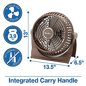 Air King 9525 9-Inch 2-Speed Pivot Fan