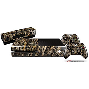 WraptorCamo Grassy Marsh Camo - Holiday Bundle WraptorSkinz Decal Style Vinyl Skin Wrap Compatible with Xbox One Original Console, Kinect and 2 Controllers (Gaming System NOT Included)