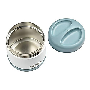 Beaba Stainless Steel Insulated Food Jar, 16 oz (Cloud)