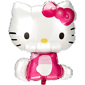 Anagram International Hello Kitty Shop Side Pose Party Balloon, 27", Multicolour