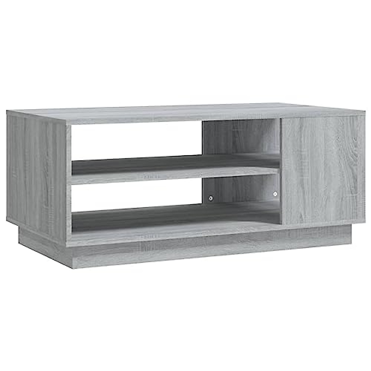 QJBSAVVA Coffee Table Gray Sonoma 40.2"x21.7"x16.9" Engineered Wood,Floor Standing Table Table for Living Room Cocktail Table Suitable for Meeting Rooms, Reception Rooms, Offices
