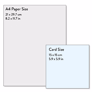 Old English Co. Wildlife Card - Square Rabbit Bunny Botanical Floral Birthday Card | Suitable for Friends and Family | Blank Inside & Envelope Included