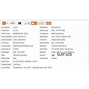 Innolux 5.7 Inch LCD Panel G057VGE-T01 with Full kit of Driver Board