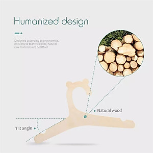 Baby Wooden Clothes Hanger Baby Creative Hanger Rack Home Girls Princess Room Nursery Decor Storage (20 PCS)