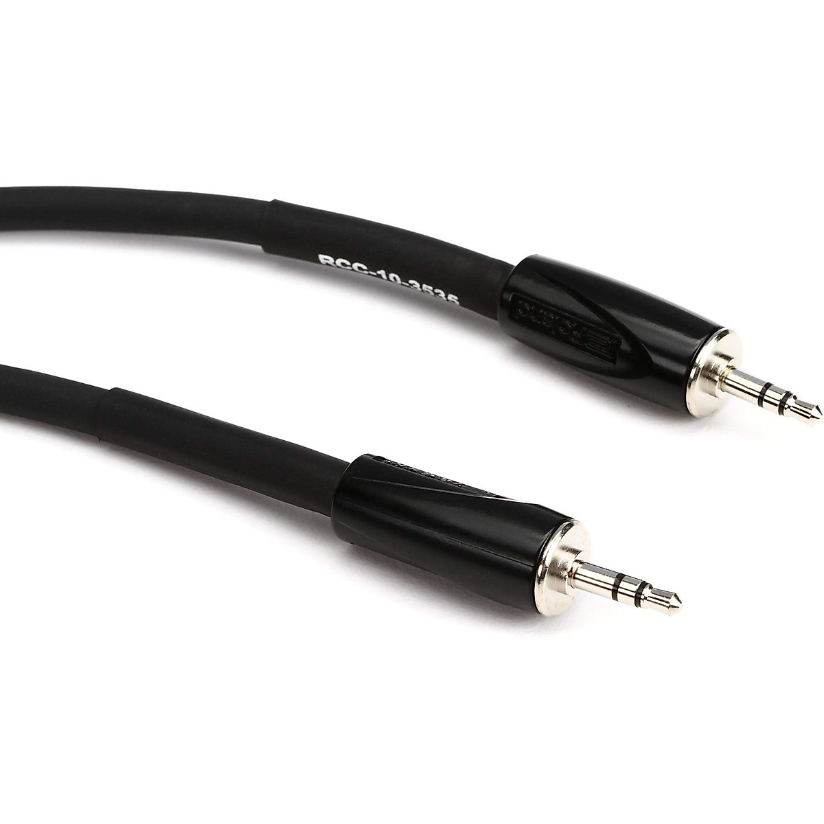 Roland Black Series Interconnect Cable, 3.5mm TRS to 3.5mm TRS, Balanced, 10-Feet