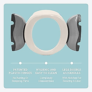 Kalencom Potette Plus 2-in-1 (Travel Potty) Trainer Seat White/Gray