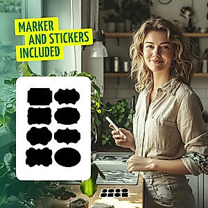 Set of 5 Glass pantry storage containers with lids, Borosilicate Square glass containers with bamboo lids, Cookie jar, Glass storage containers with lids for pantry, Pasta Rice Flour Sugar Tea Beans