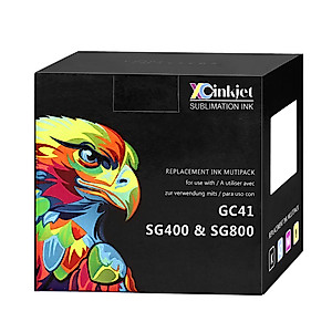 XCinkjet Sublimation Ink Cartridge Compatible for Sawgrass Virtuoso SG400 SG 800 Printer (1 Black, 1 Cyan, 1 Magenta, 1 Yellow , 4-Pack)