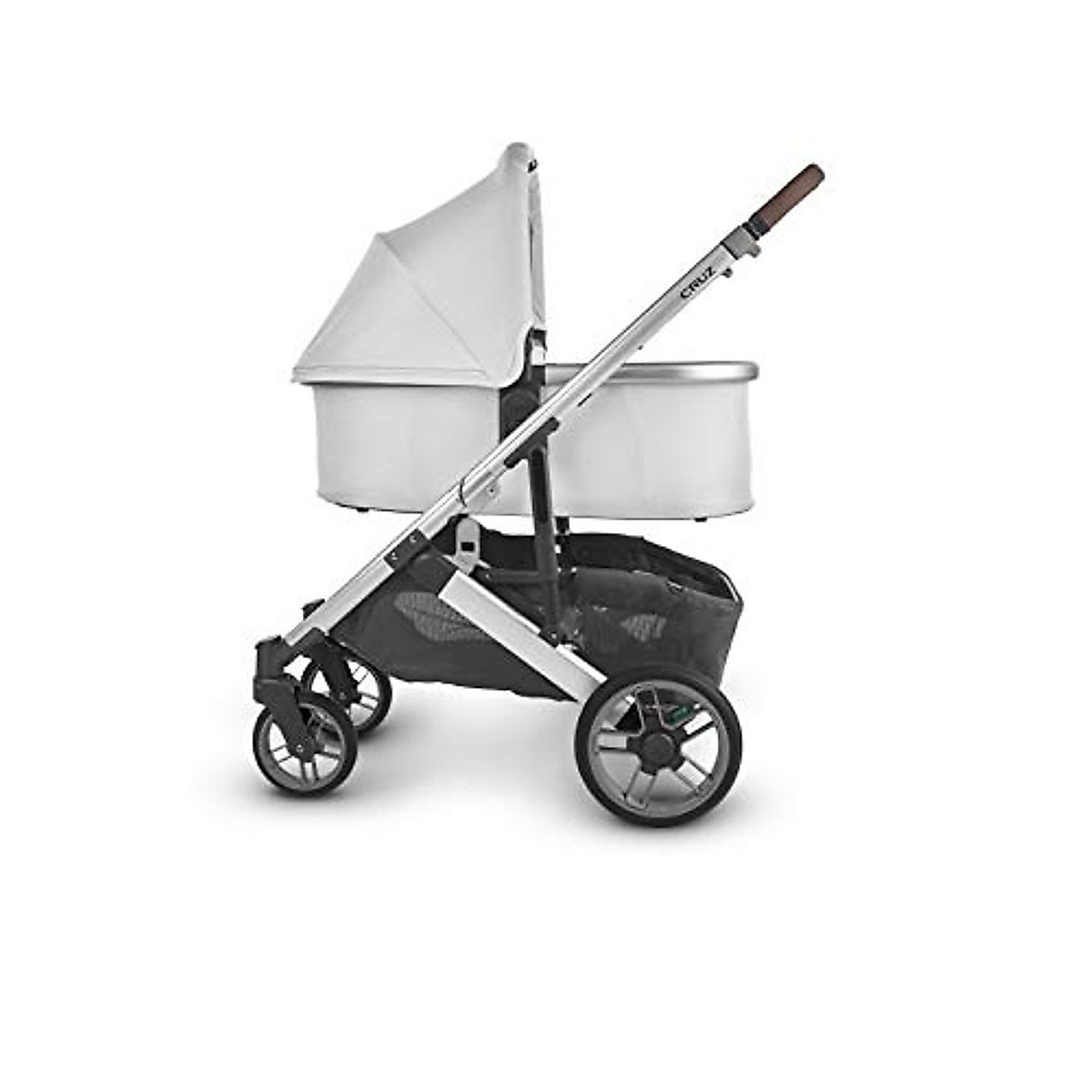 Bassinet - Bryce (White Marl/Silver/Chestnut Leather)