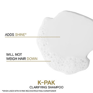 Joico K-PAK Daily Clarifying Shampoo to Remove Chlorine & Buildup | For Damaged Hair | Repair & Prevent Breakage | Boost Shine | With Keratin & Guajava Fruit Extract | 10.1 Fl Oz