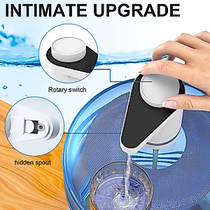 Water Dispenser Pump for 5 Gallon Bottle, Portable Water Bottle Pump with USB Charging, Electric Automatic for 2-5 Gallon Jugs, for Home Camping -White