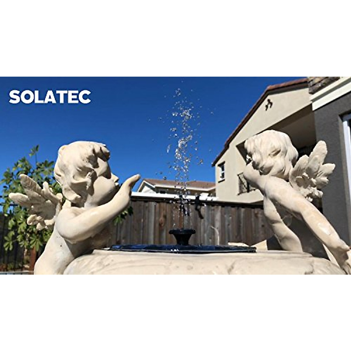Solatec Solar Fountain, Solar Powered Bird Bath Fountain Pump 1.4W Solar Panel Kit Water Pump,Outdoor Watering Submersible Pump for Pond, Pool, Garden, Fish Tank, Aquarium