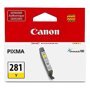 Canon CLI-281 Yellow Ink Tank Compatible to TR8520, TR7520, TS9120 Series,TS8120 Series, TS6120 Series, TS9521C, TS9520, TS8220 Series, TS6220 Series