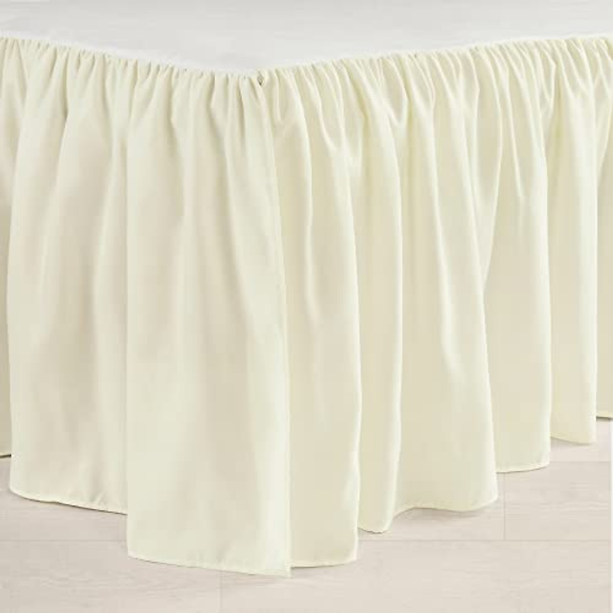 Lush Decor Ruffle Crib Skirt, 16" Drop, Ivory